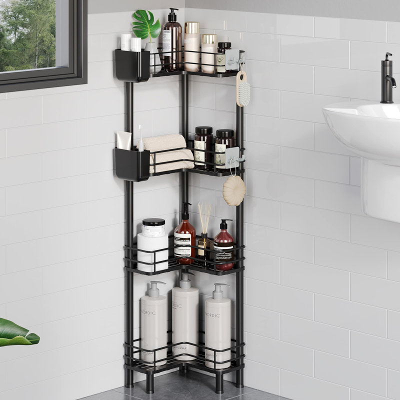 Rebrilliant 4 Tier Floor Standing Corner Shower Caddy Wayfair